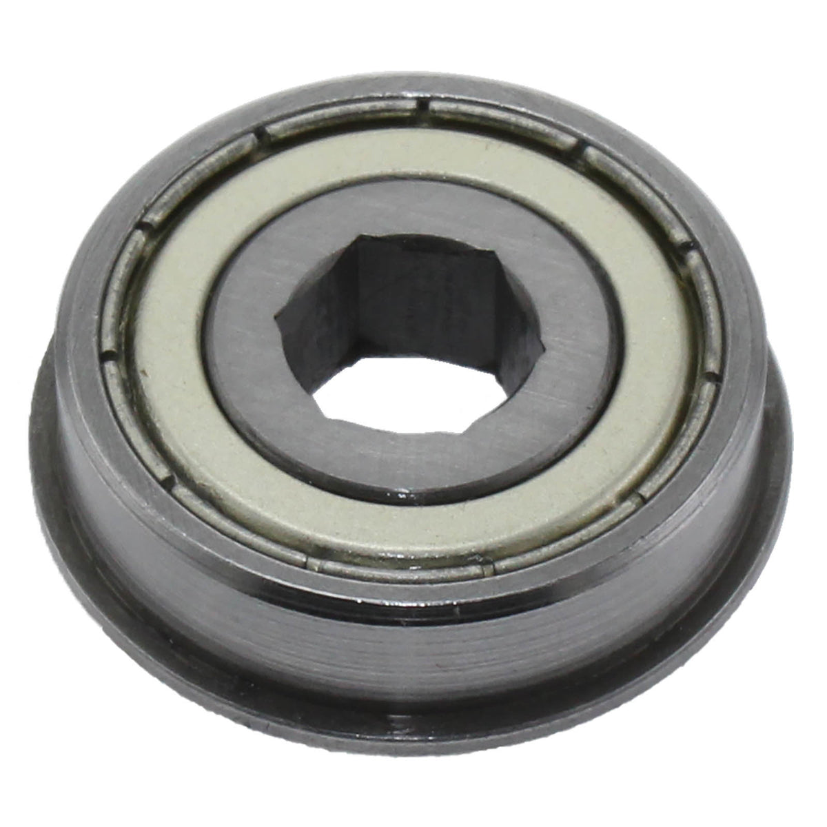 3/8 (0.375) in. Hex ID Shielded Flanged Bearing (FR6ZZL-Hex) — AndyMark
