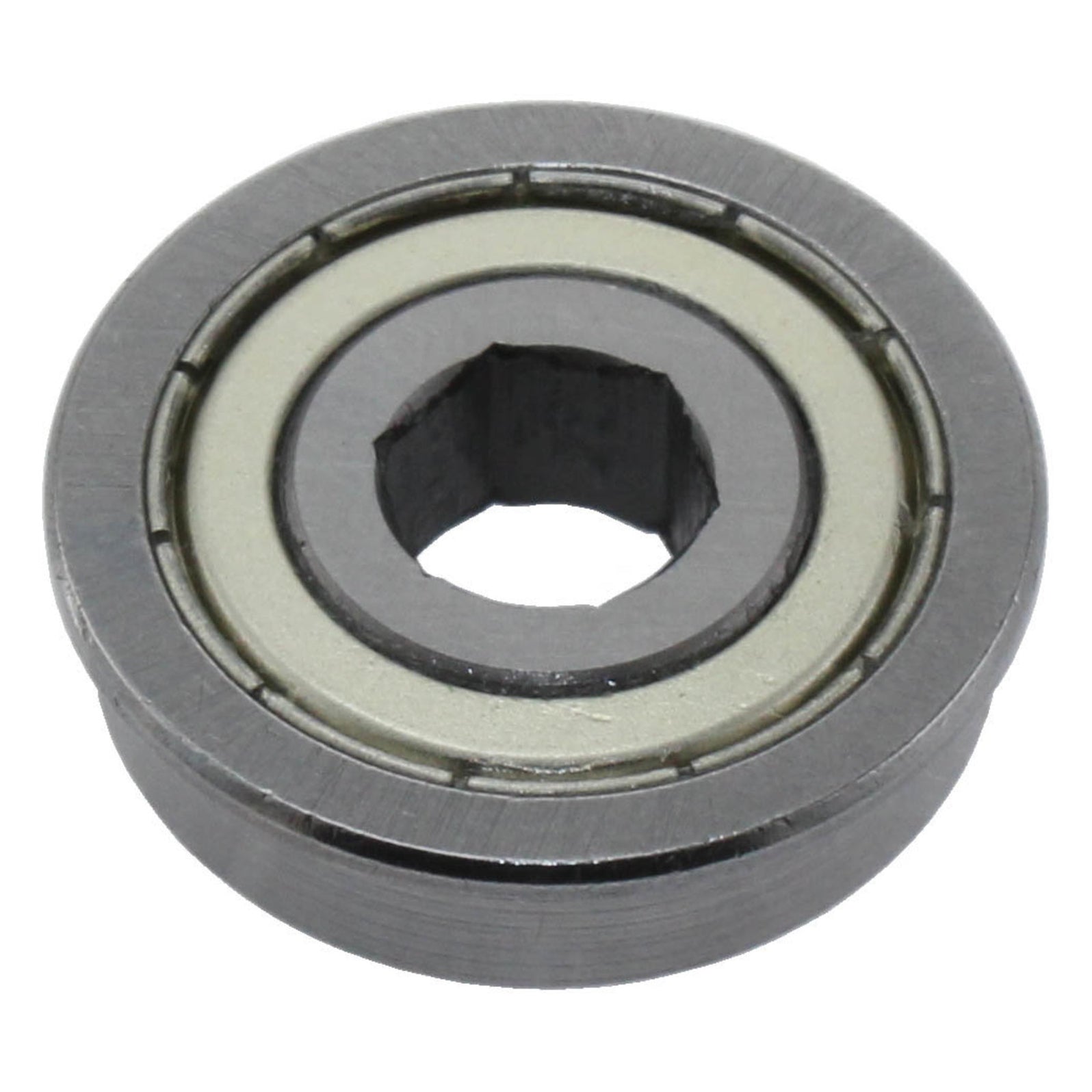 3/8 (0.375) in. Hex ID Shielded Flanged Bearing (FR6ZZL-Hex) — AndyMark
