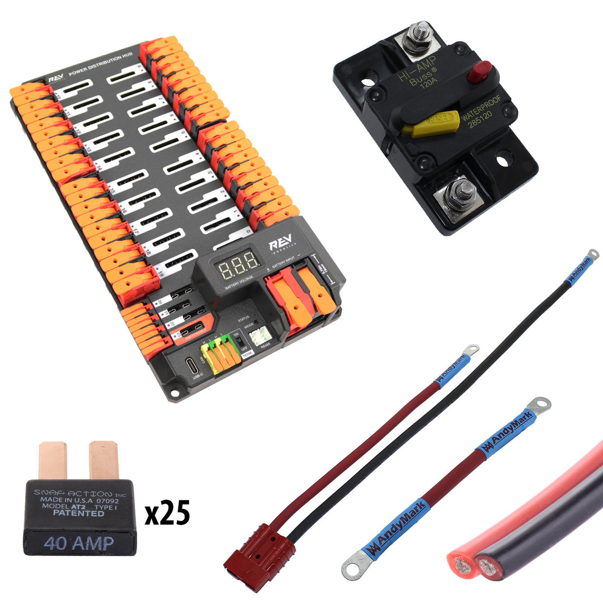 Power Distribution Hub Basics Control Bundle — AndyMark