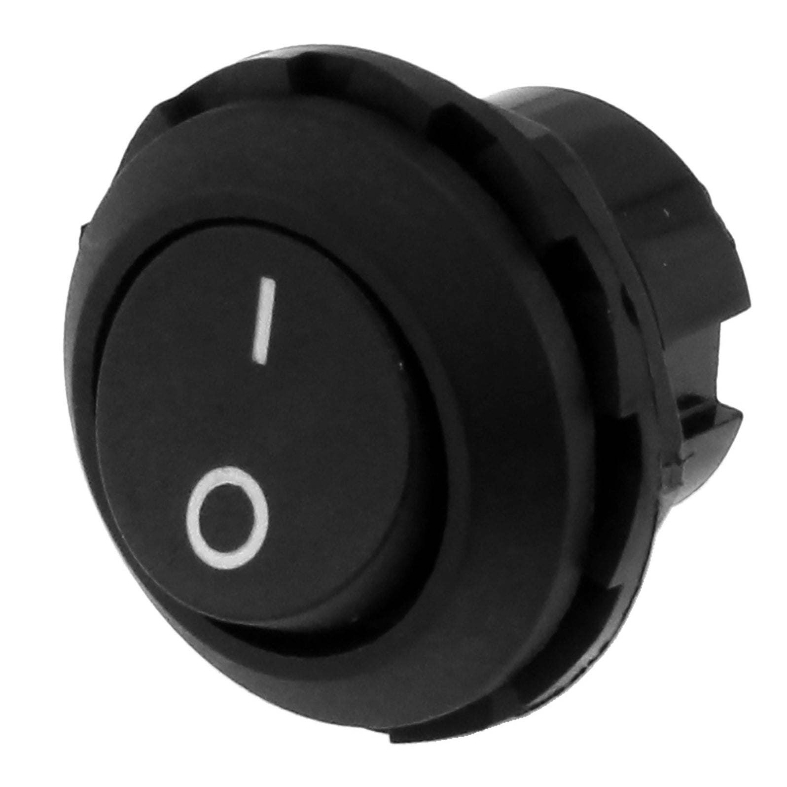 Threaded Body with Nut Panel Mount On - Off Rocker Switch — AndyMark