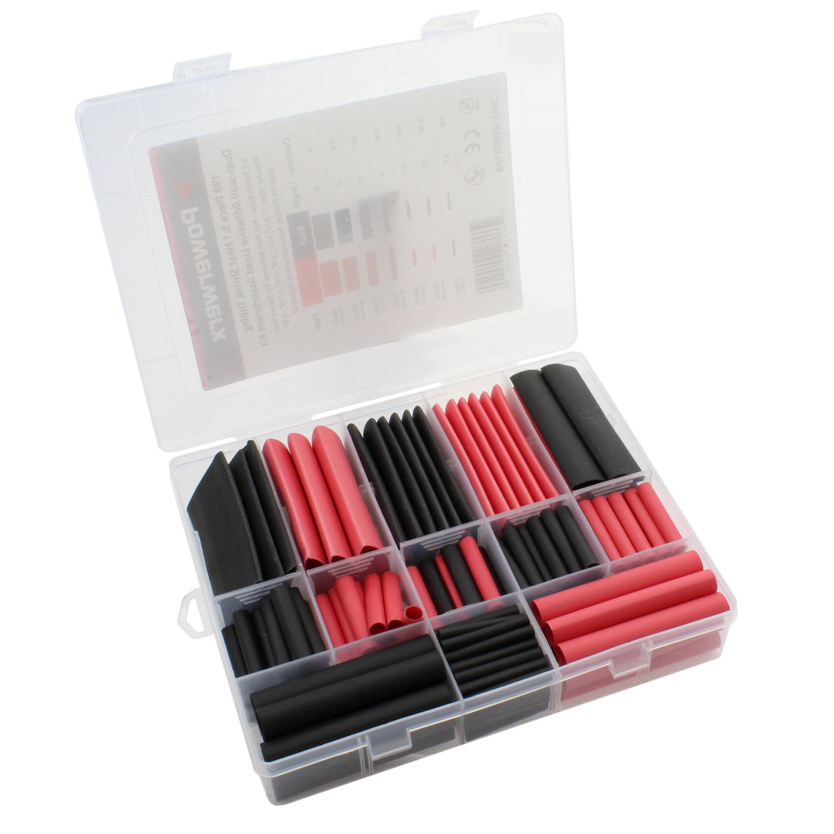 Heat Shrink Kit Red and Black 198 Pieces — AndyMark