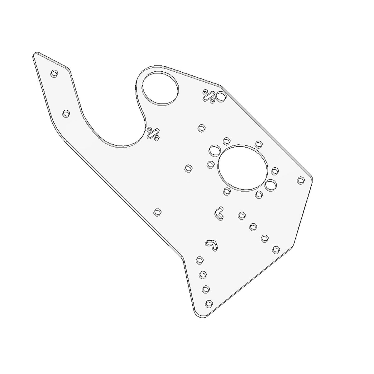 Everybot 2024 Polycarbonate Intake Plate — AndyMark