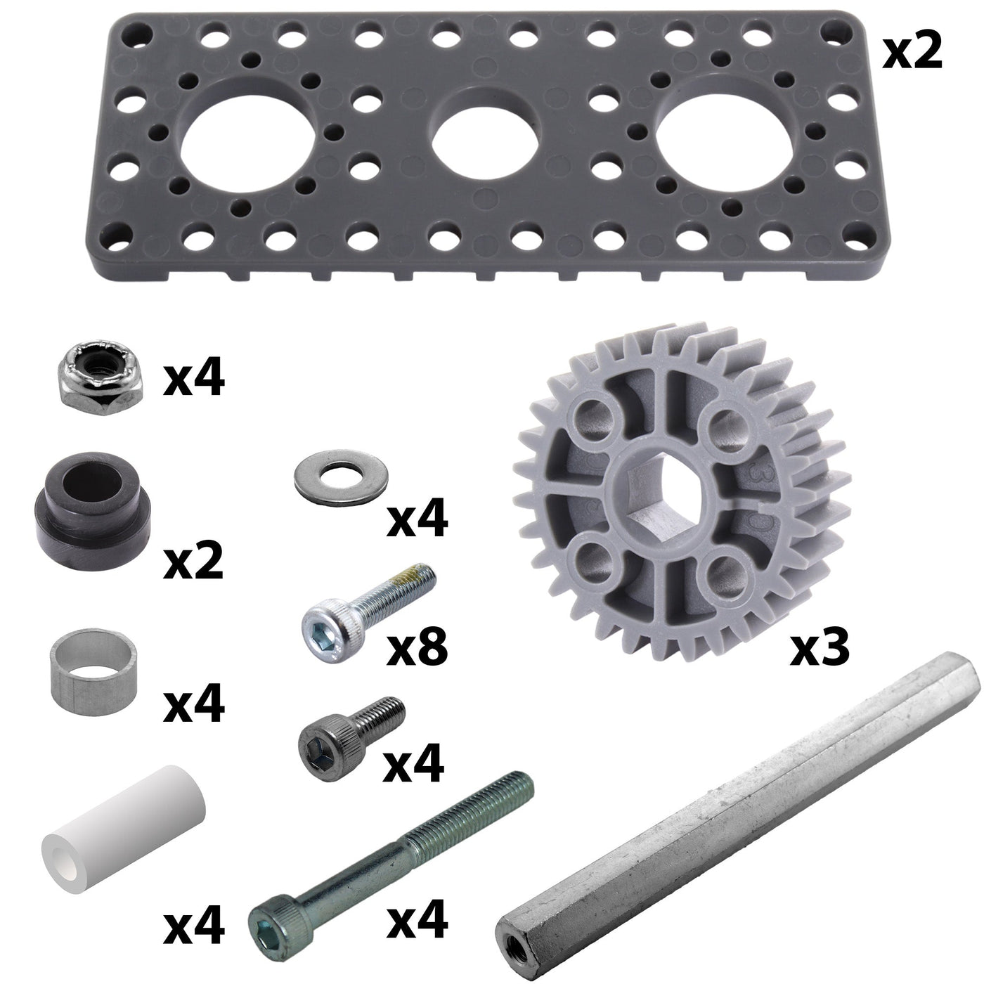 Robits Multi Motor Pass Through Gearbox — AndyMark