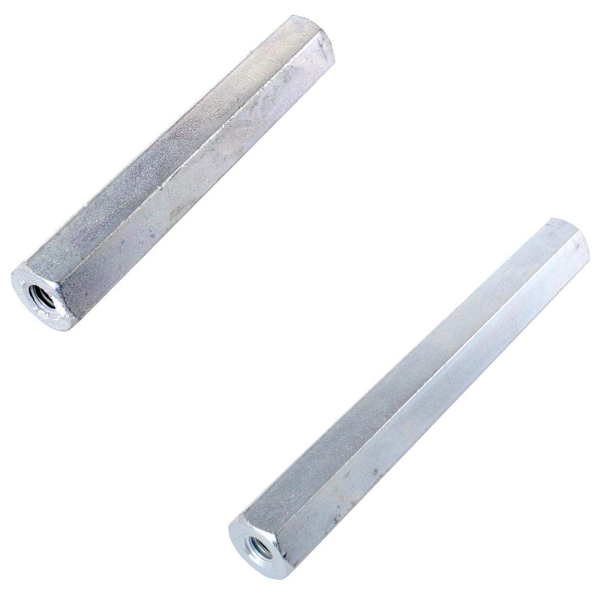 1/2 in. Hex Shaft, with 1/4-20 tapped holes, steel, zinc — AndyMark